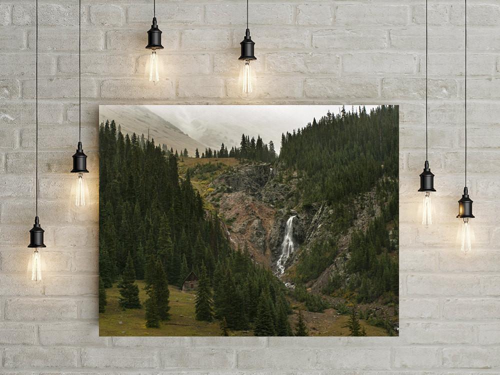 Silverton Colorado Cabin and Waterfall, Rustic Photo Print – Lost Kat ...