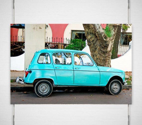 Turquoise Renault, Argentina Automobile – Lost Kat Photography